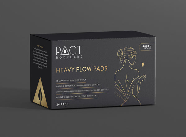 Heavy Flow Menstrual Pads (24 Count) – PACT Bodycare